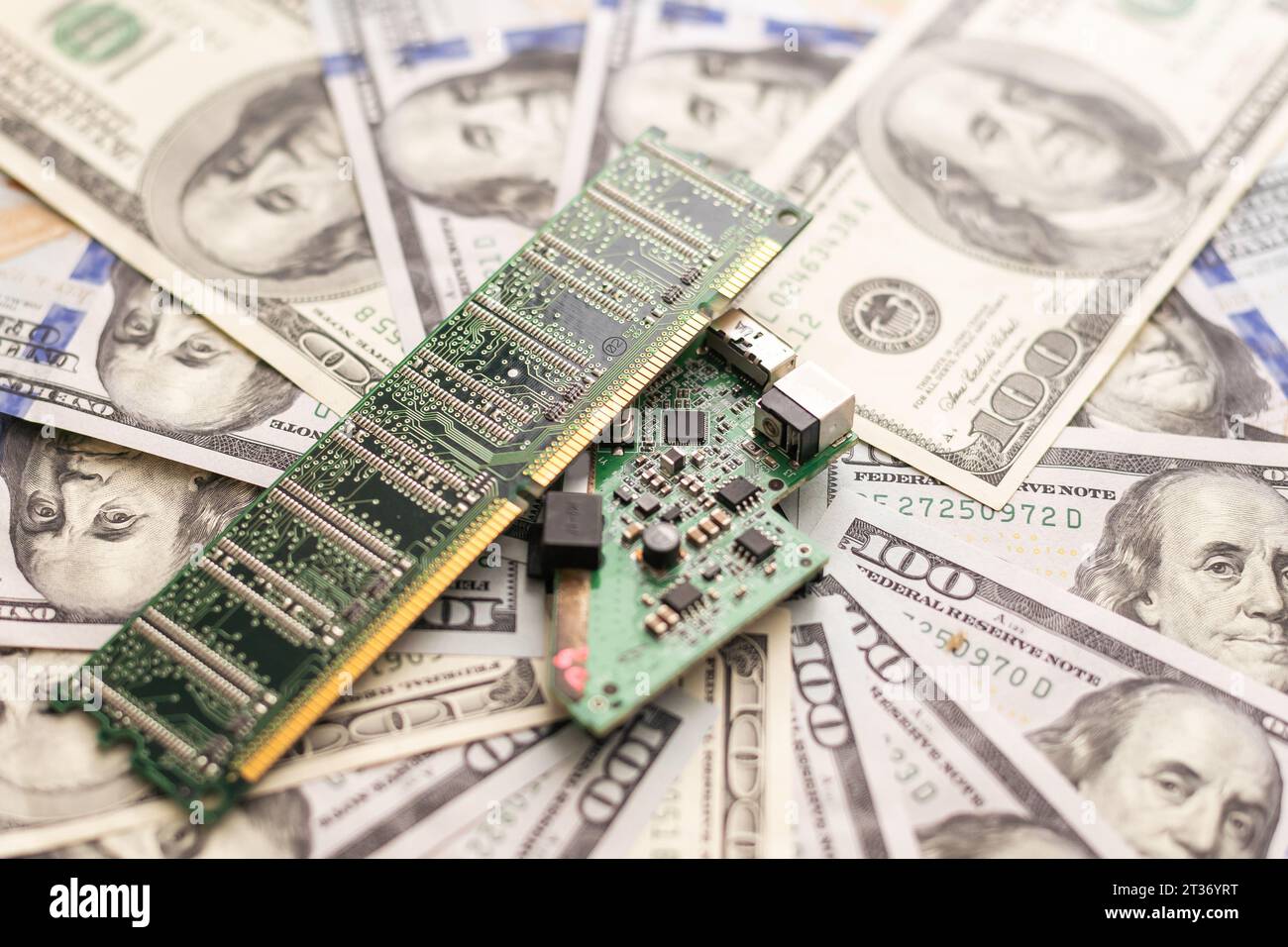 Circuit board technology dollars hi-res stock photography and images ...