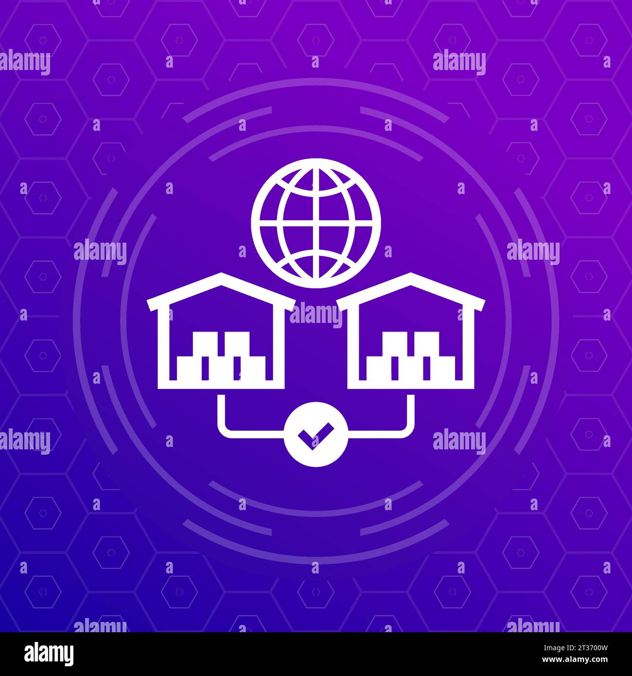 Global sourcing icon for web Stock Vector Image & Art - Alamy
