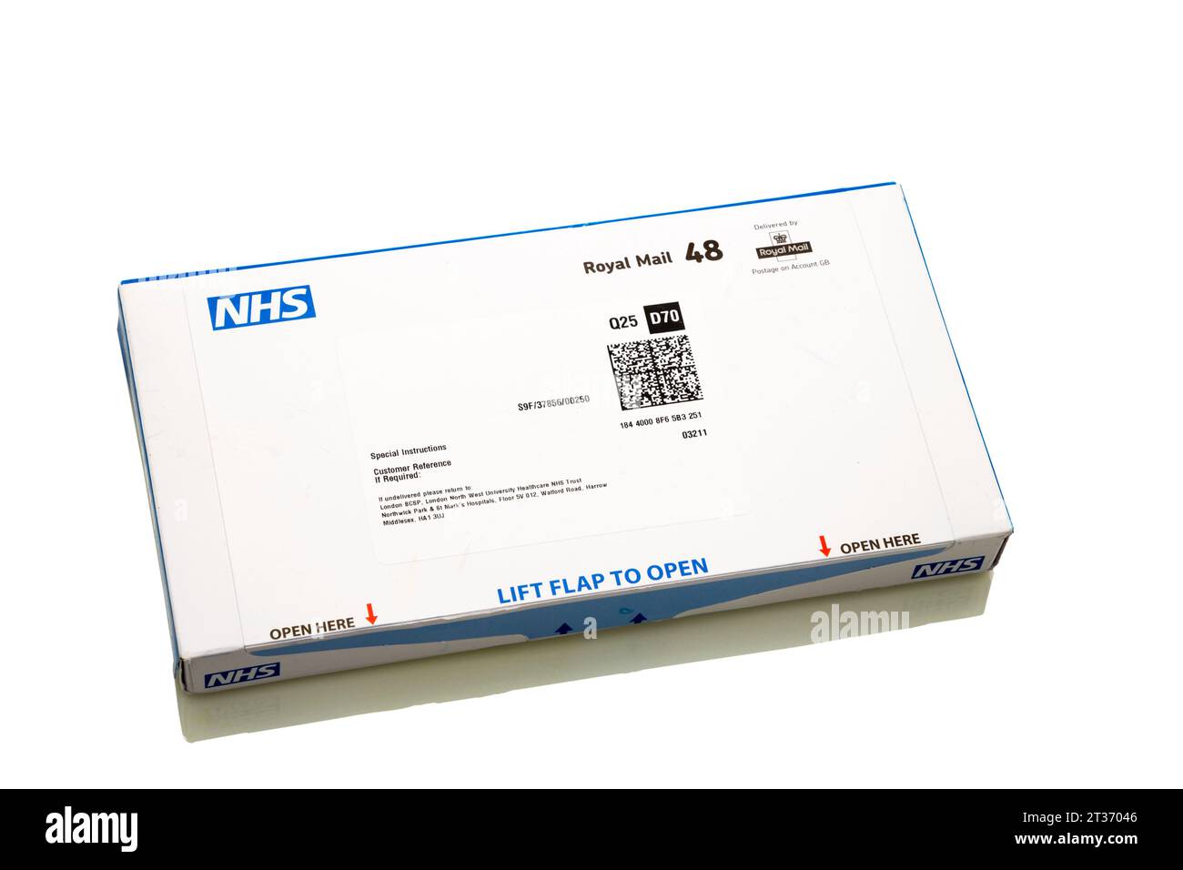 NHS submitting kit for over 60 / sixty year old people to submit a poo ...