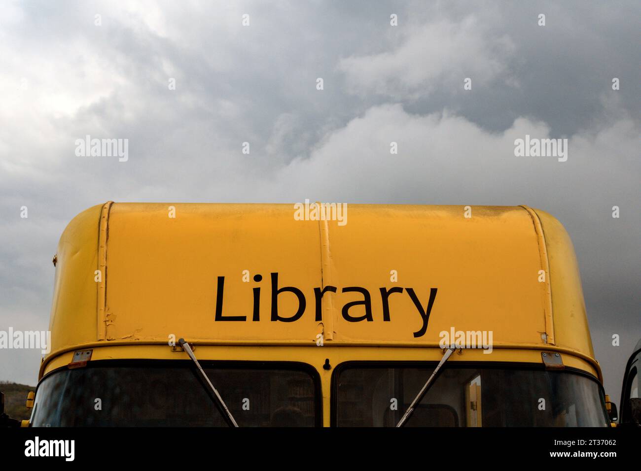 Mobile Library van. Llandudno Transport Festival 2023 Stock Photo - Alamy