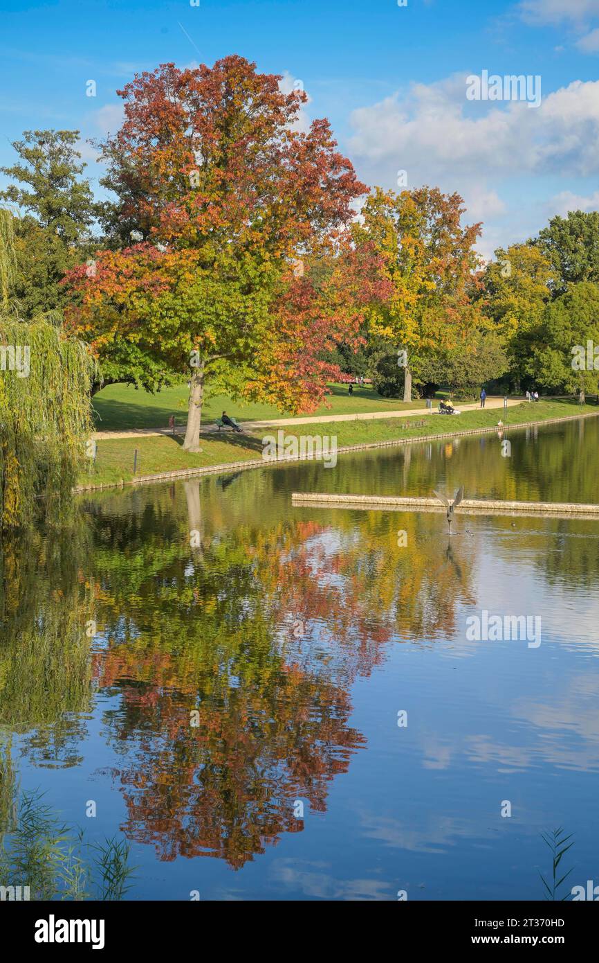Herbst im Volkspark Mariendorf, Blümelteich, Mariendorfer See ...