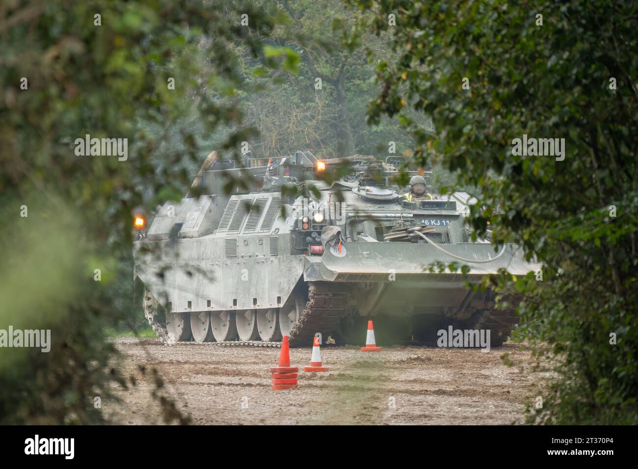 British Army Challenger Armored Repair and Recovery Vehicle (CRARRV) in ...