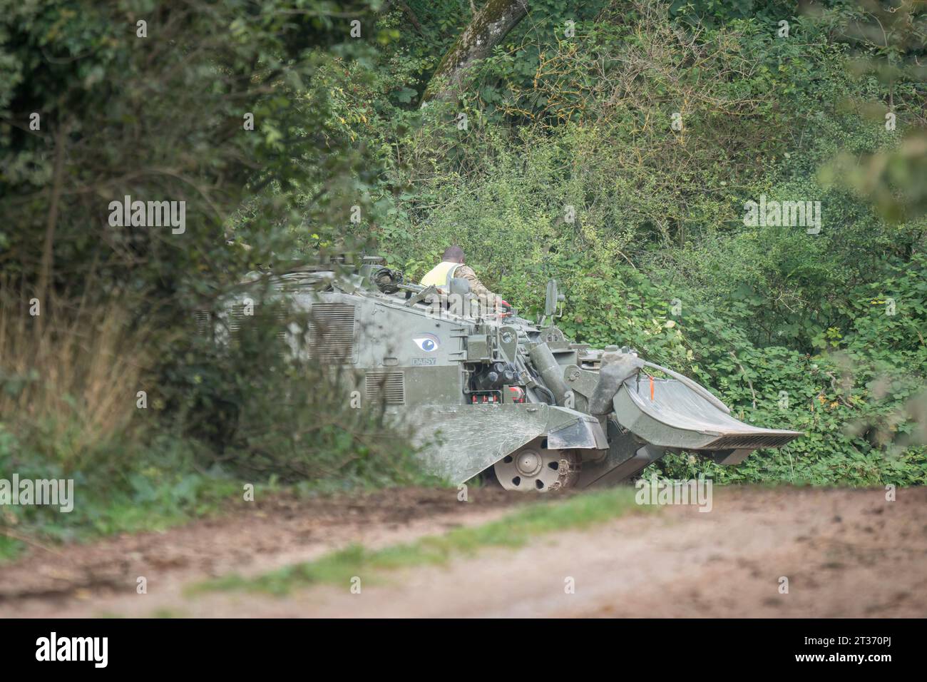 British Army Challenger Armored Repair and Recovery Vehicle (CRARRV) in ...