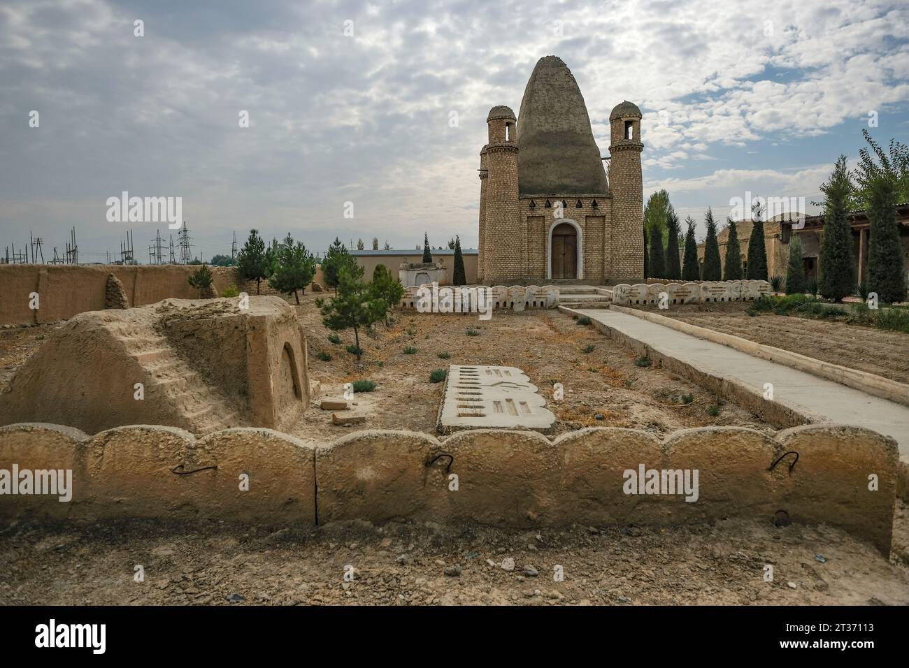 Rishton, Uzbekistan - October 22, 2023: Mausoleum of Burhan al-Din al ...