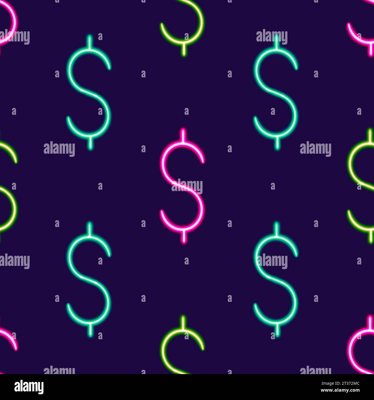 Neon Finance Seamless Pattern, glowing desktop icon, neon sticker, neon ...