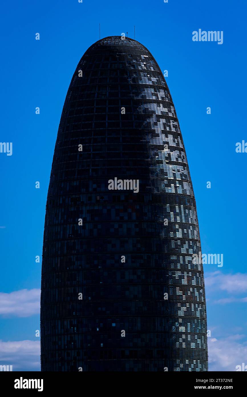 Barcelona, 30th April 2018. Agbar tower building in Barcelona © ABEL F ...