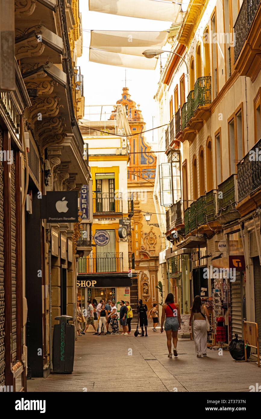Seville centre street scene hi-res stock photography and images - Alamy