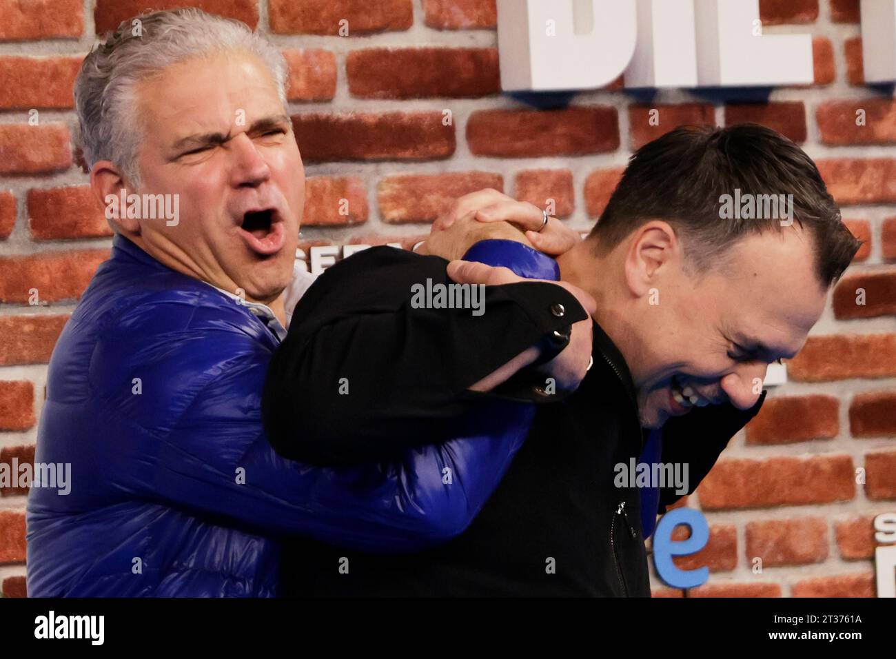 Berlin, Germany. 23rd Oct, 2023. Michael Tsokos (l) and Sebastian ...