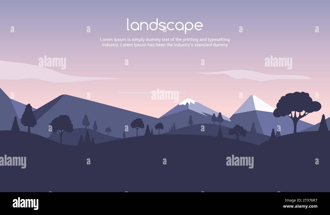 Field mountain sky beach Stock Vector Images - Alamy