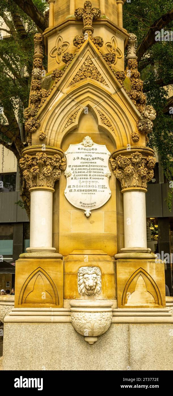 Mooney Memorial Fountain built between 1870 to 1880 in the CBD of ...