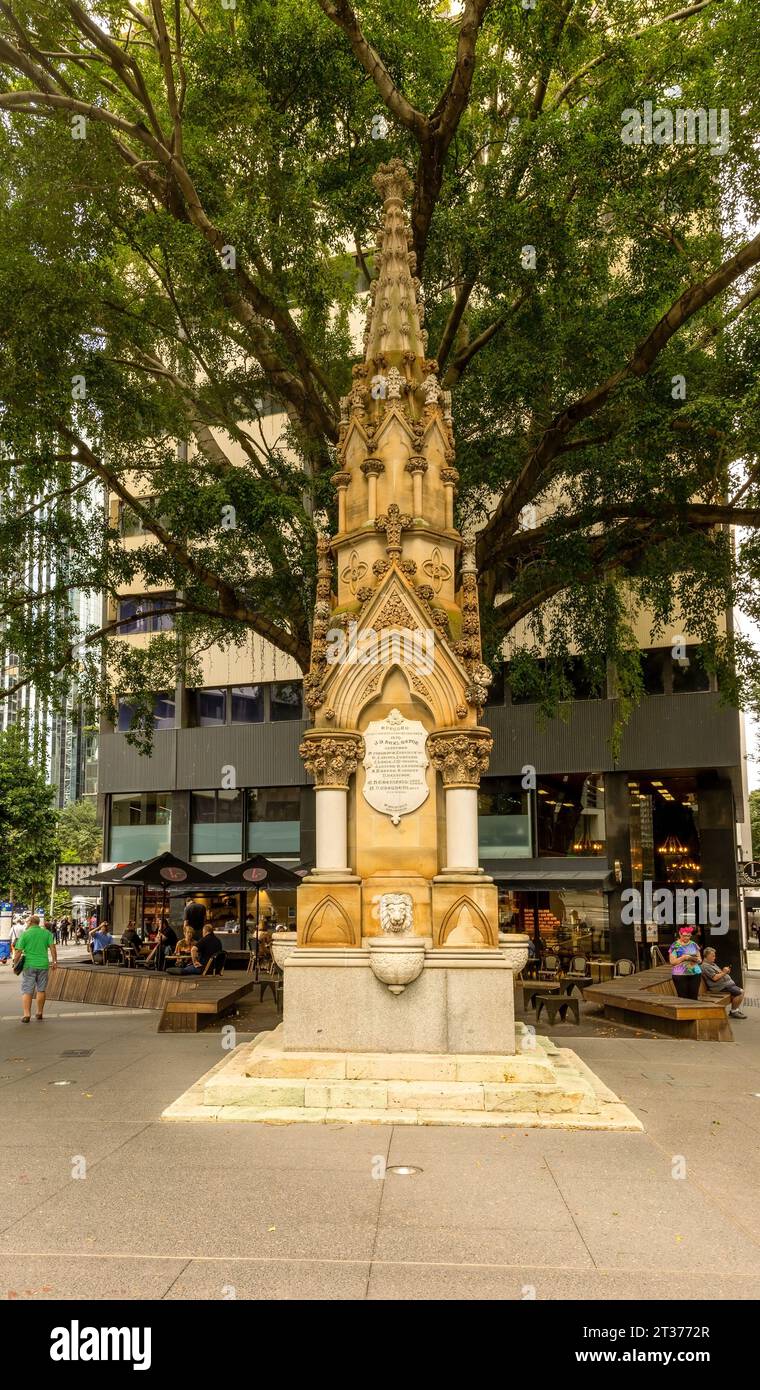 Mooney Memorial Fountain built between 1870 to 1880 in the CBD of ...