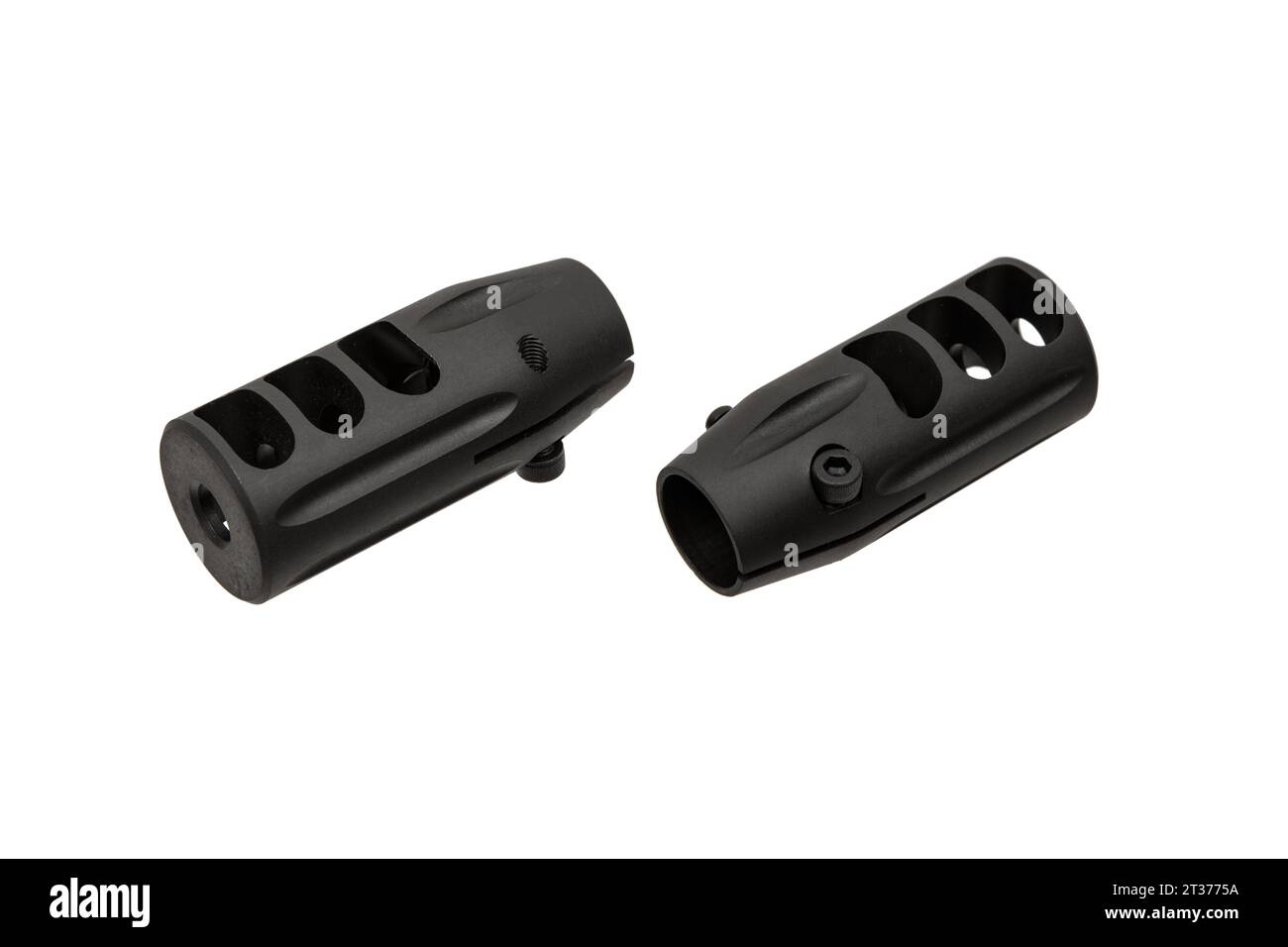 Muzzle brake compensator. Device for compensating for barrel toss ...