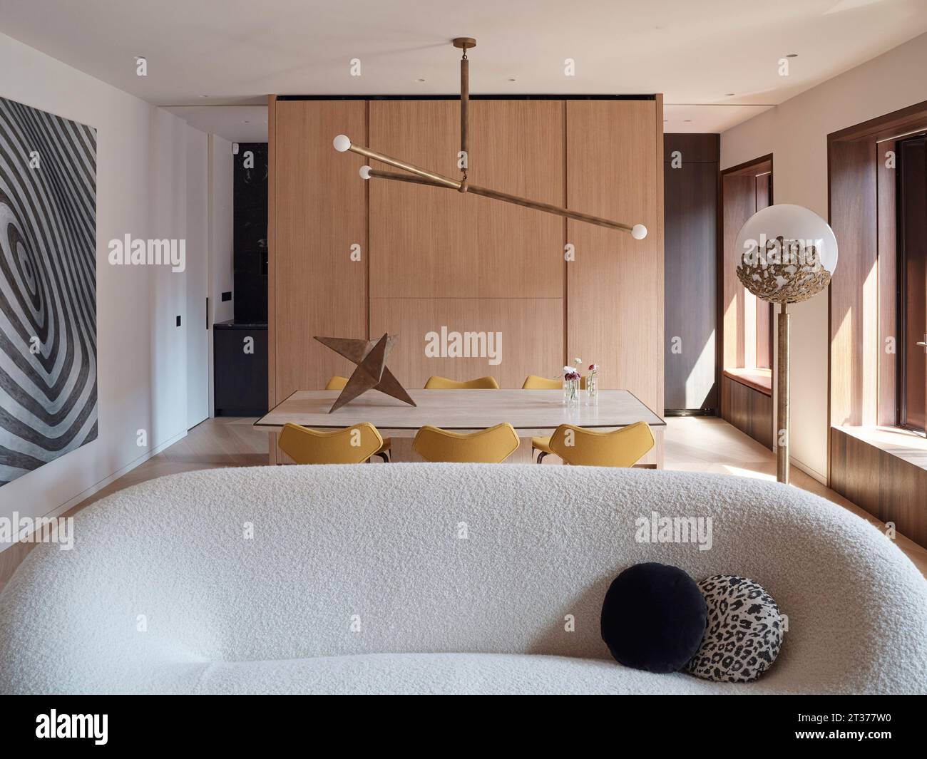 Living and dining area. Mount Row Apartments, London, United Kingdom ...