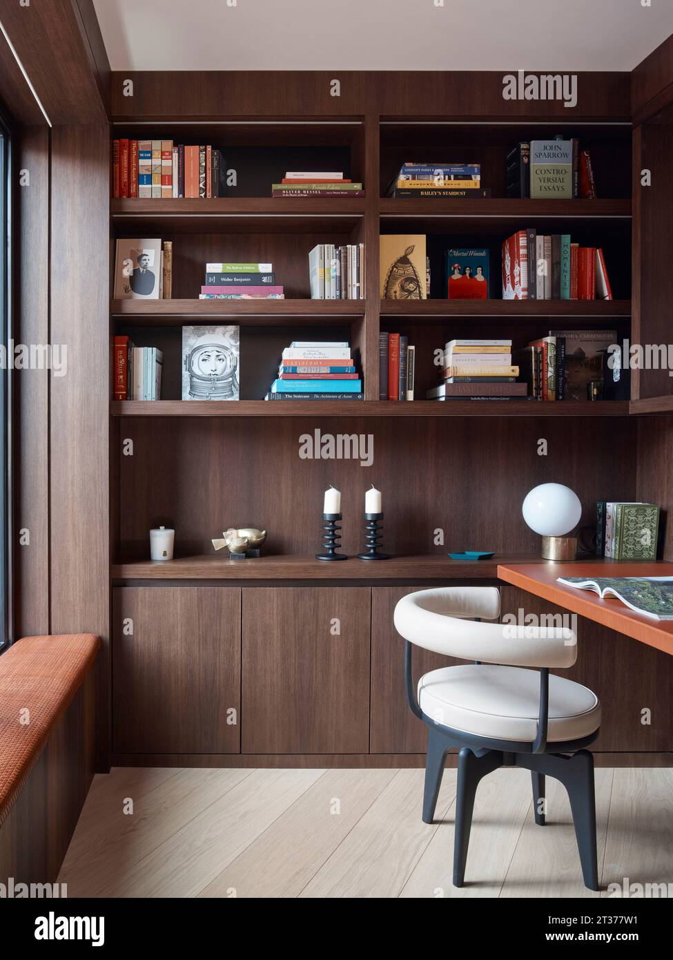 Library and study. Mount Row Apartments, London, United Kingdom ...