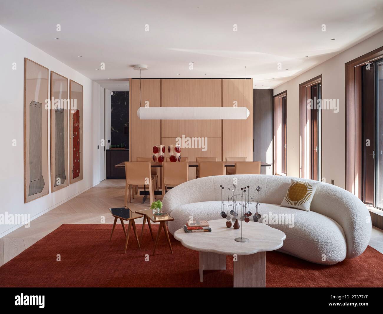 Living and dining area. Mount Row Apartments, London, United Kingdom ...