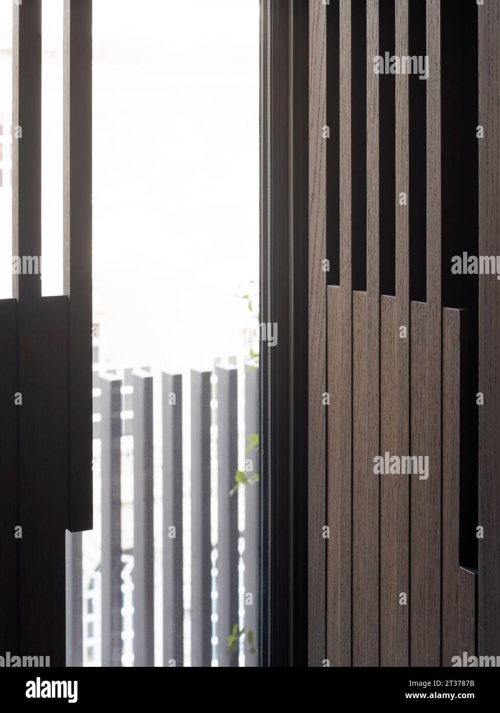 Shutter screen. Mount Row Apartments, London, United Kingdom. Architect ...