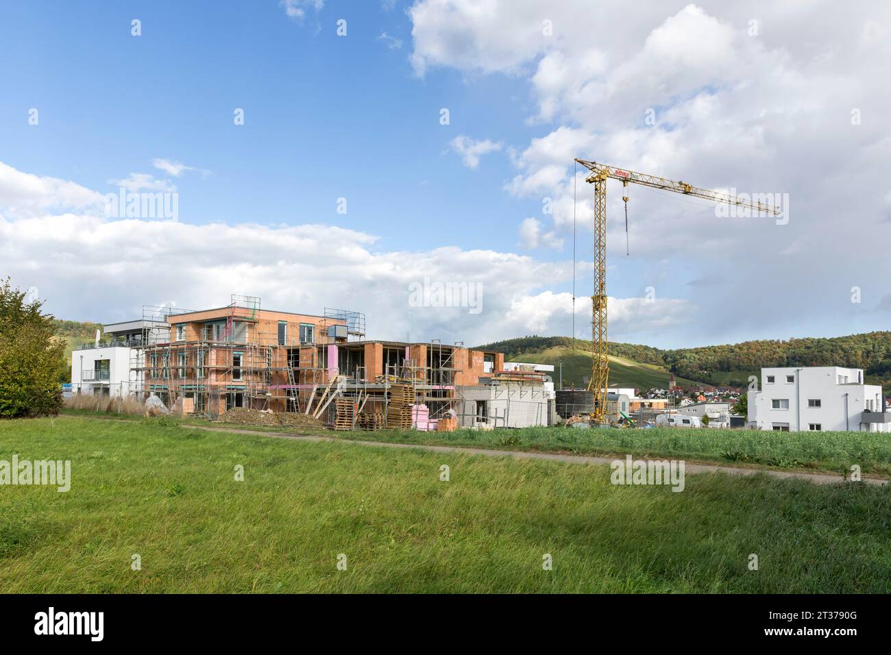 Residential construction, new construction, new construction area ...