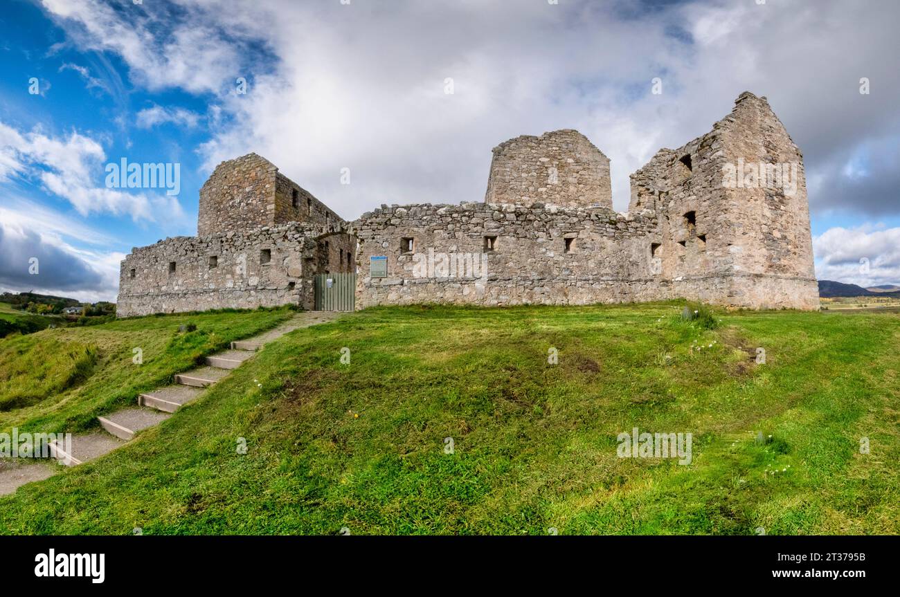 The image is of the ruins of Ruthven Military Barracks. Built in 1721 ...
