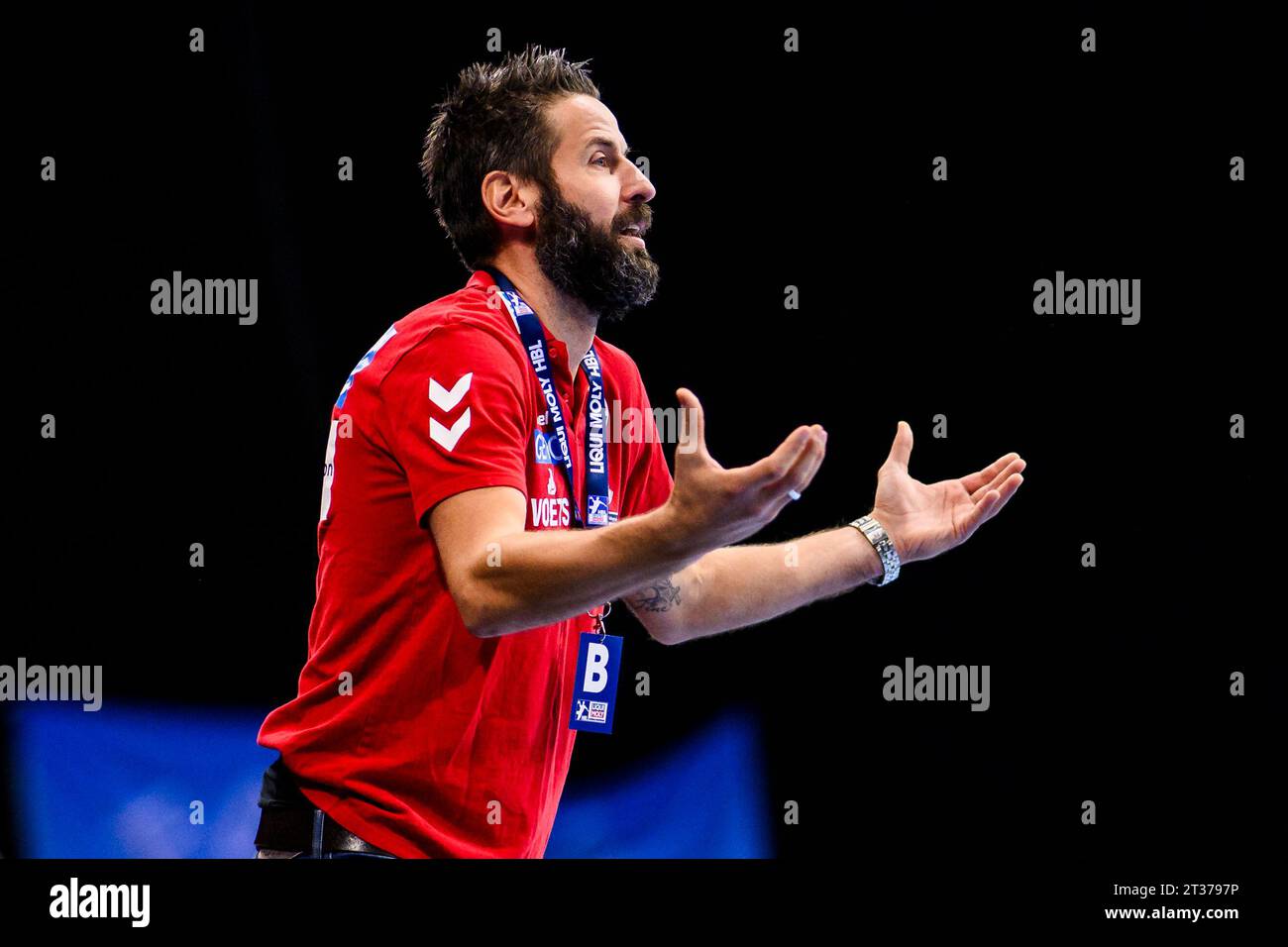 Stuttgart, Germany. 22nd Oct, 2023. Handball: 1st Bundesliga, men, 2023 ...