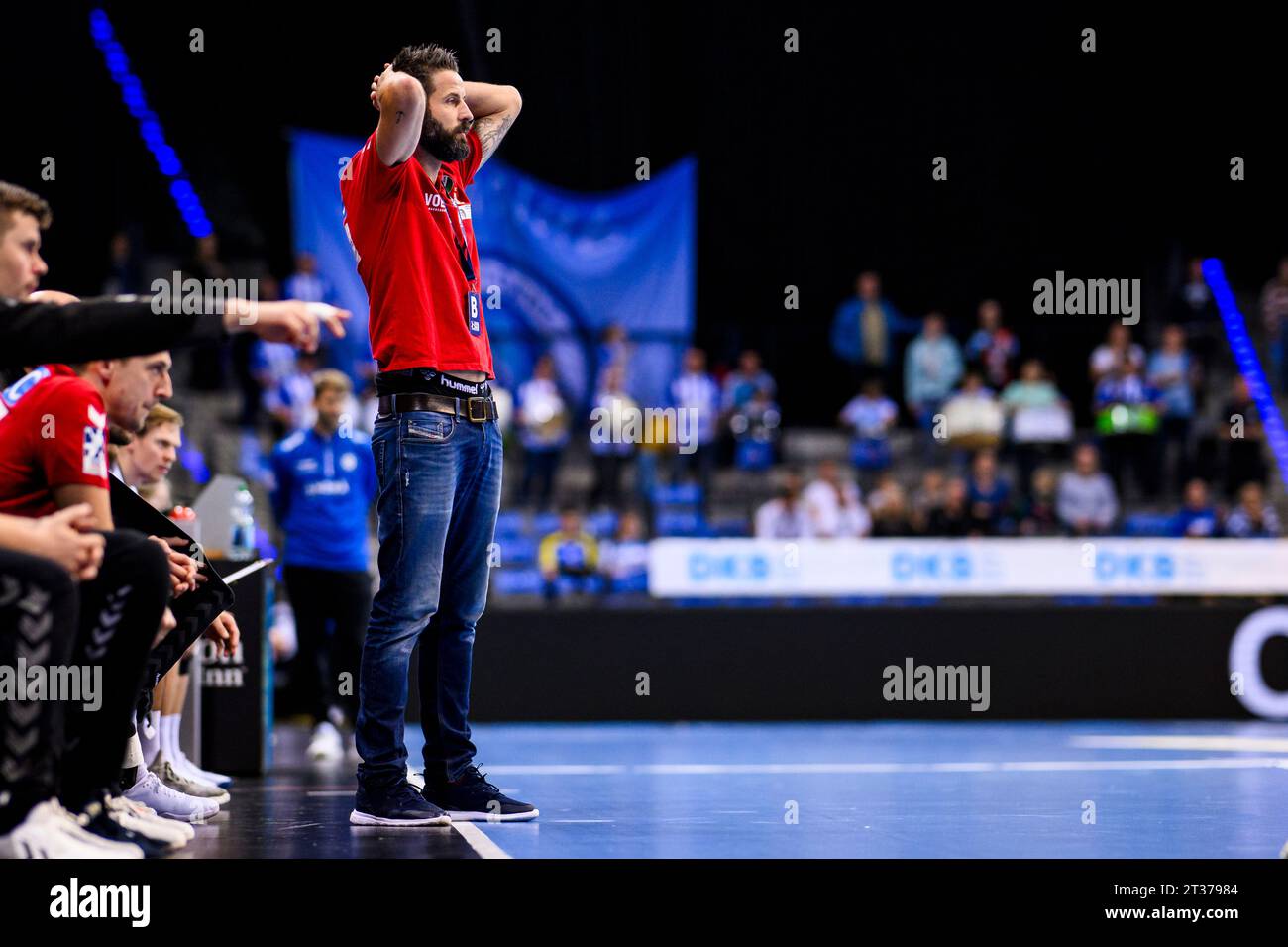 Stuttgart, Germany. 22nd Oct, 2023. Handball: 1st Bundesliga, men, 2023 ...