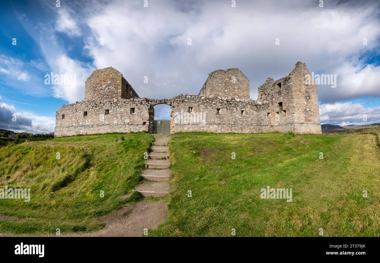 The image is of the ruins of Ruthven Military Barracks. Built in 1721 ...