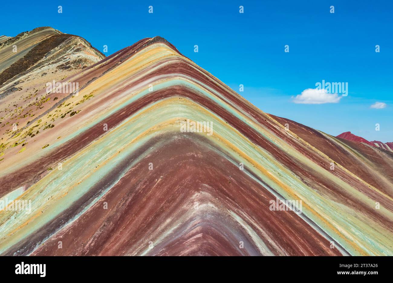 Gorgeous vivid colors of Vinicunca, the majestic rainbow mountain ...
