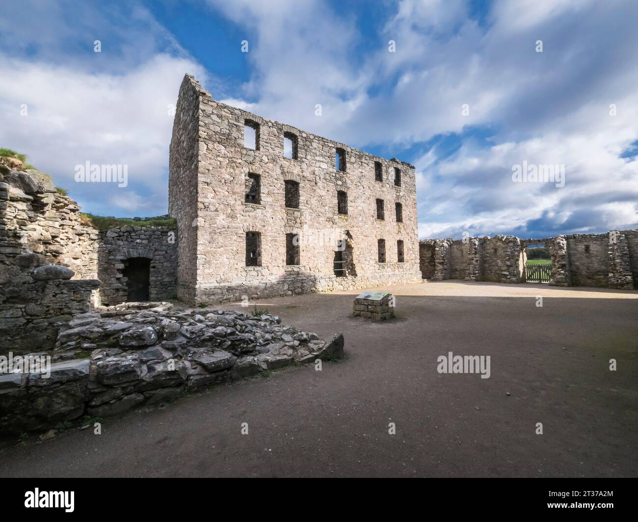 The image is of the ruins of Ruthven Military Barracks. Built in 1721 ...