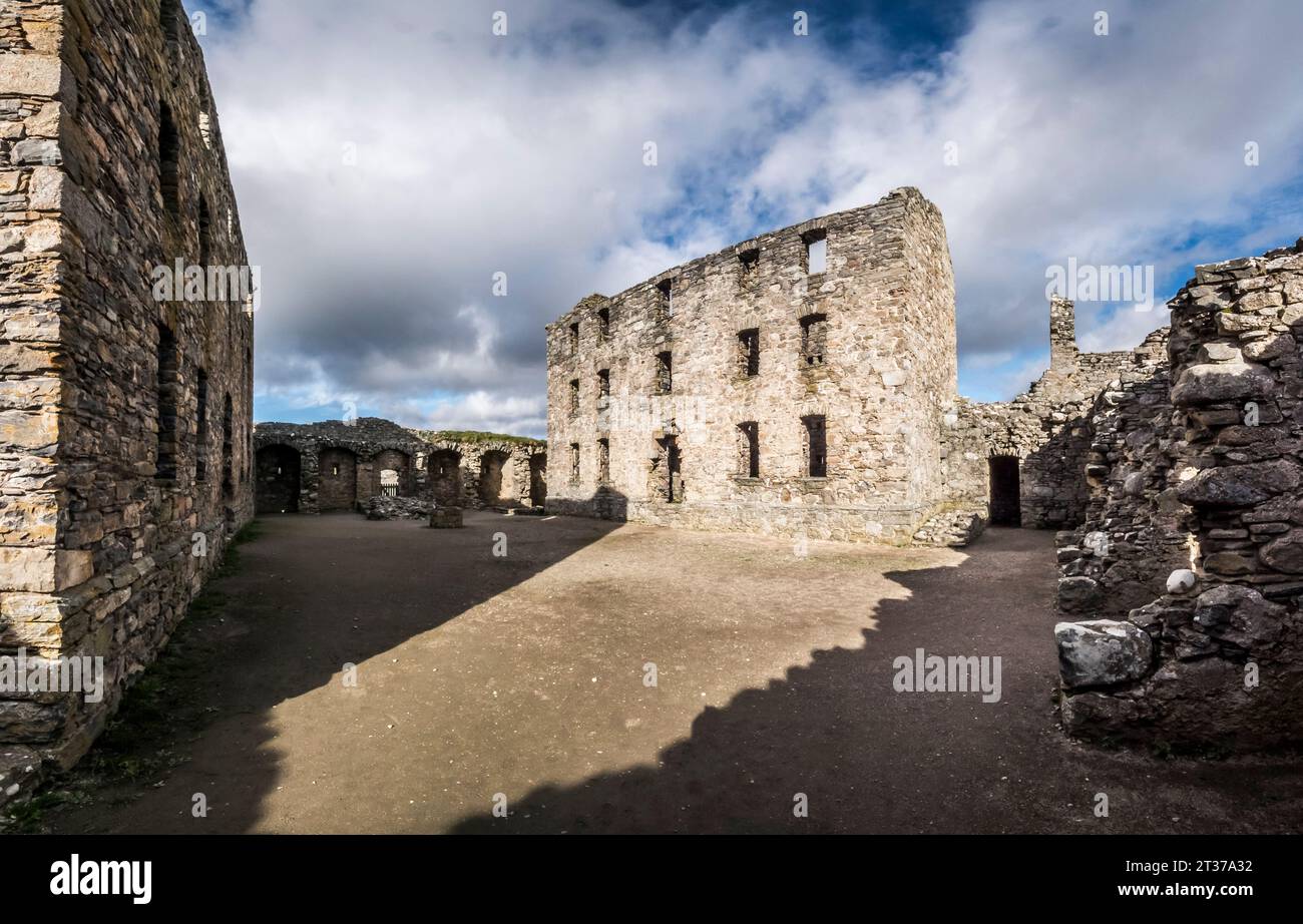 The image is of the ruins of Ruthven Military Barracks. Built in 1721 ...