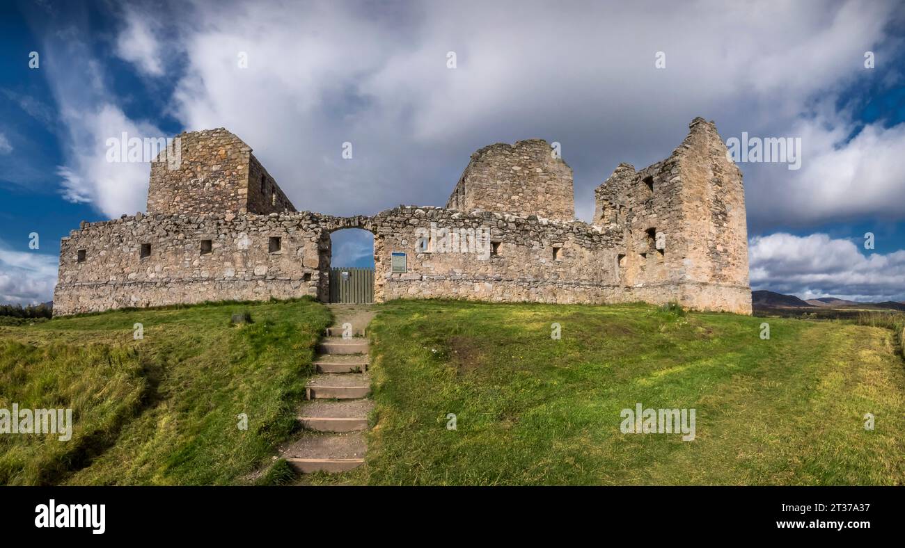 The image is of the ruins of Ruthven Military Barracks. Built in 1721 ...