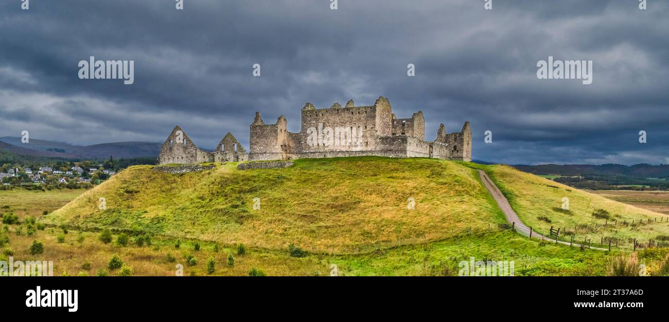 The image is of the ruins of Ruthven Military Barracks. Built in 1721 ...