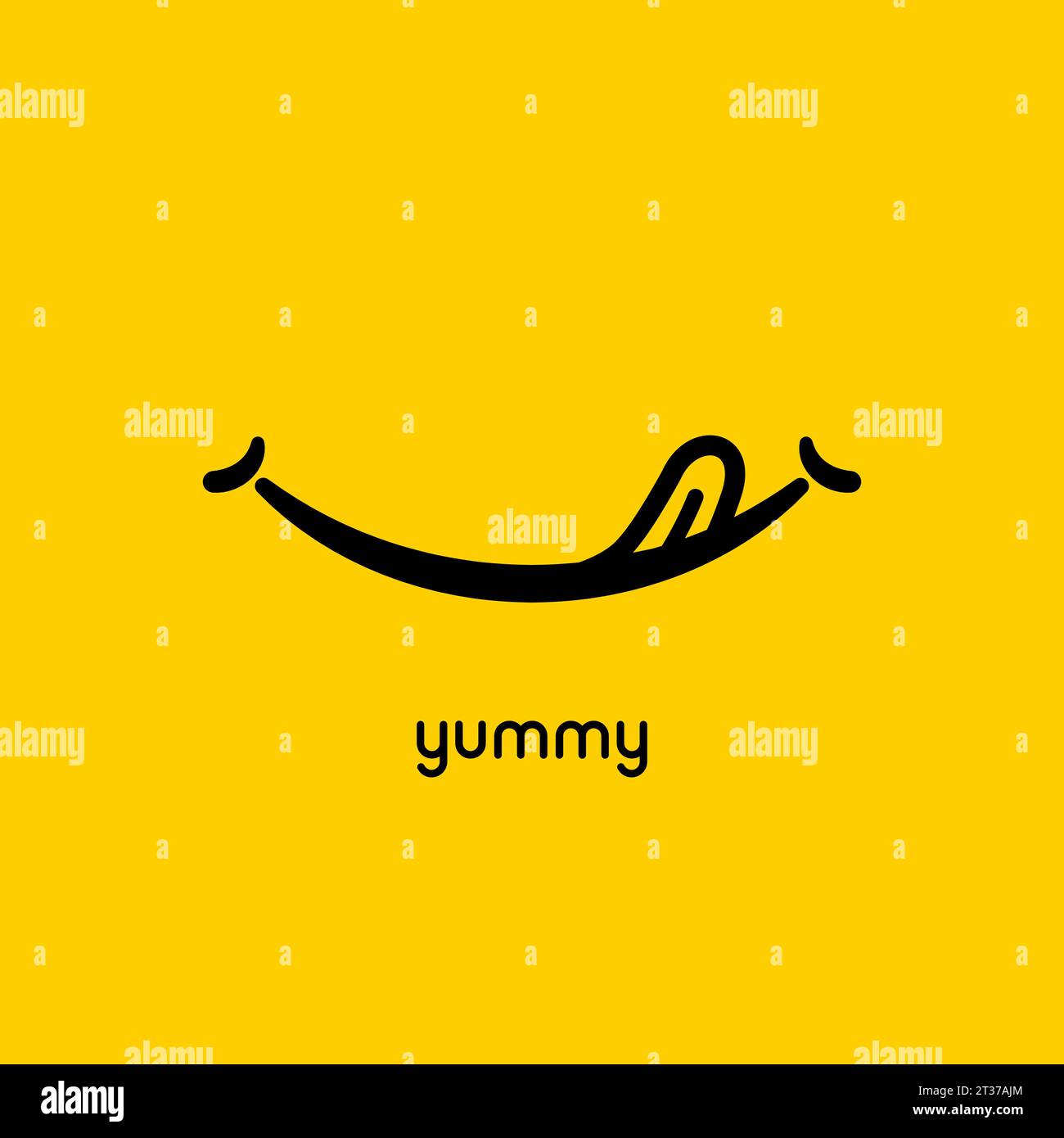 Smiley emoticon hungry hi-res stock photography and images - Alamy