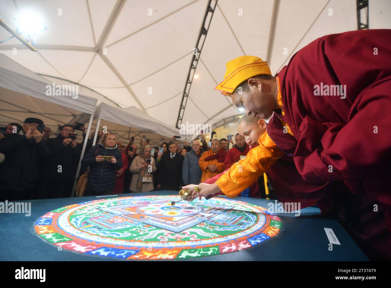 Moscow. In Moscow, a mandala of the Medicine Buddha was built on ...