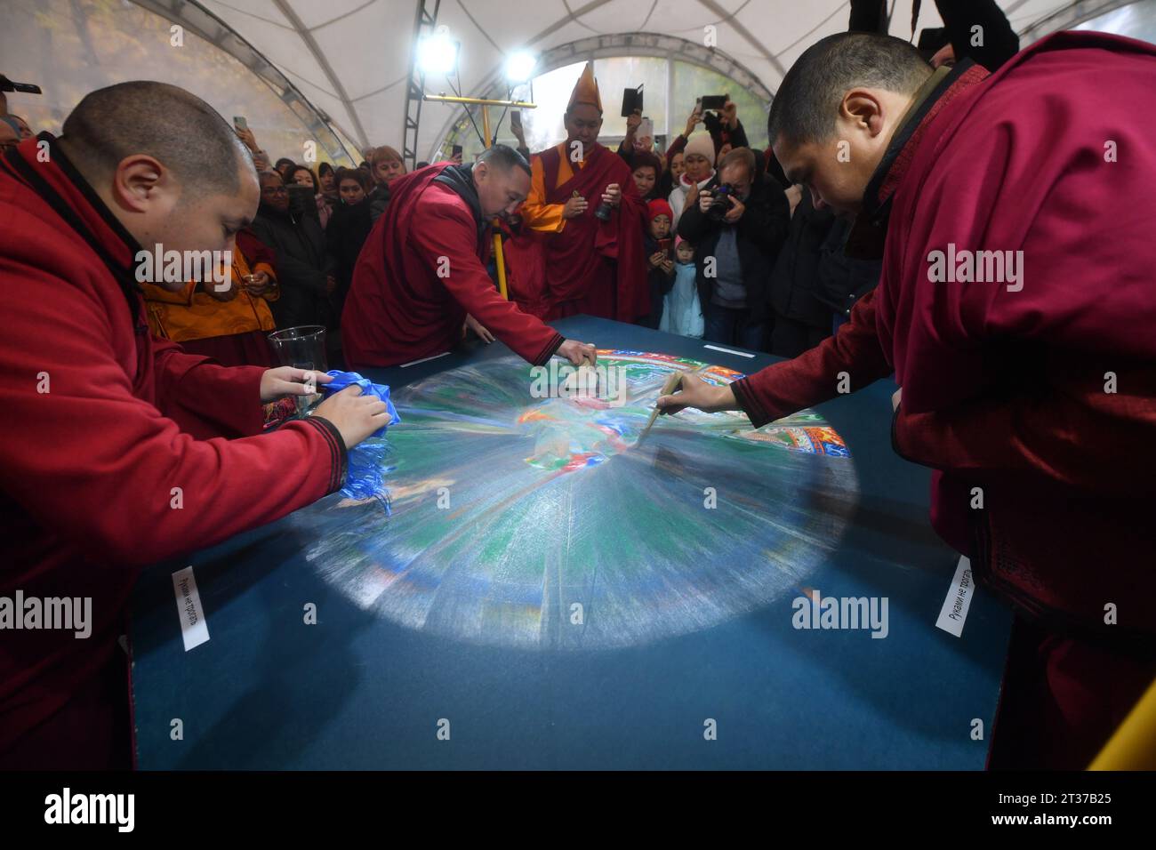 Moscow. In Moscow, a mandala of the Medicine Buddha was built on ...