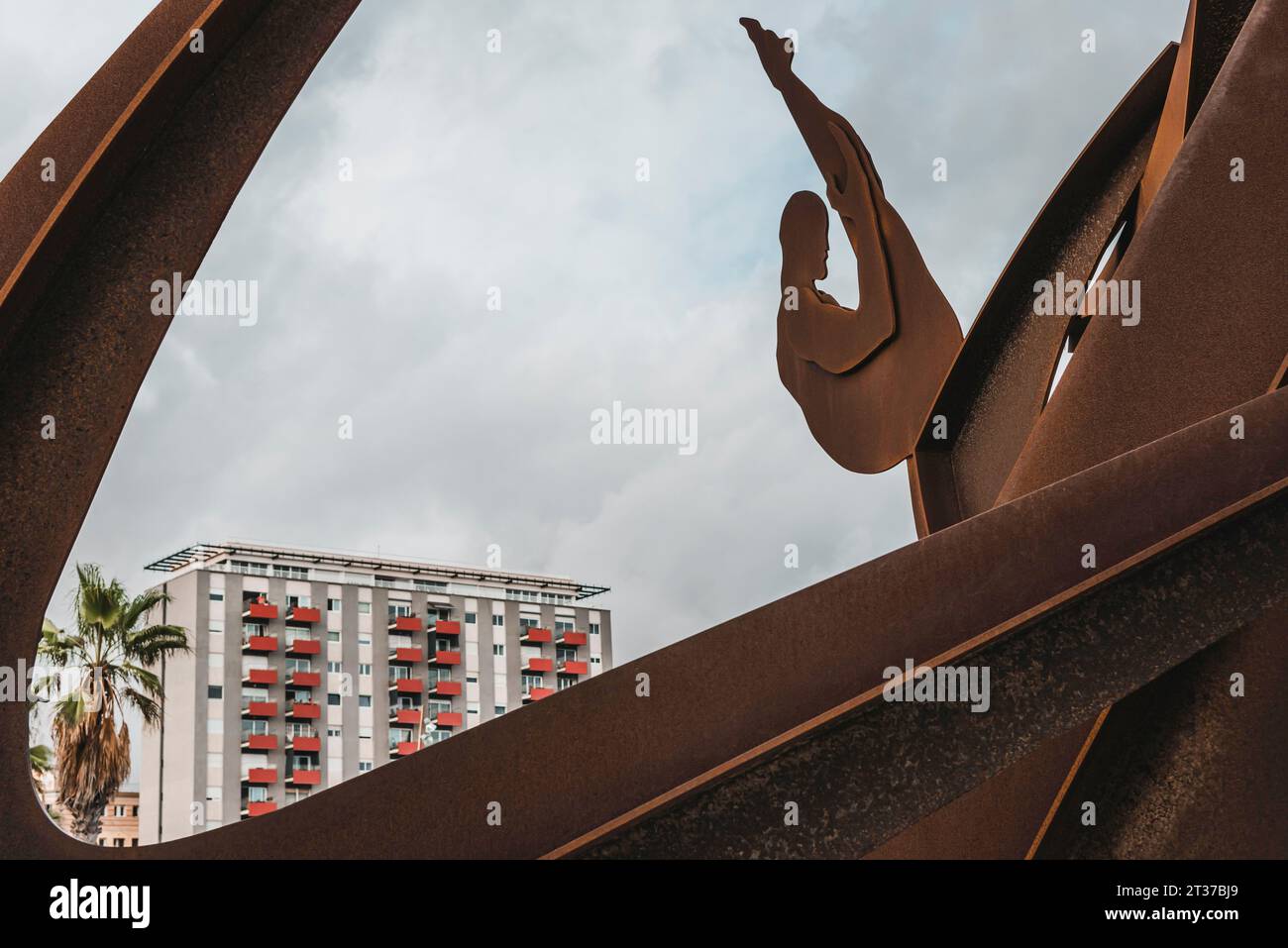 Sculpture for the Olympics, Rust, Sculpture, Sport in Barcelona, Spain ...