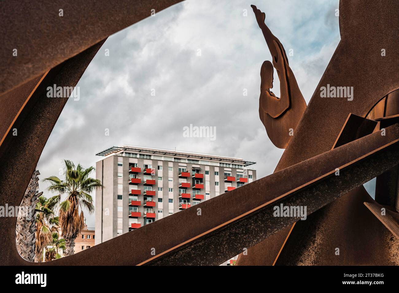 Sculpture for the Olympics, Rust, Sculpture, Sport in Barcelona, Spain ...