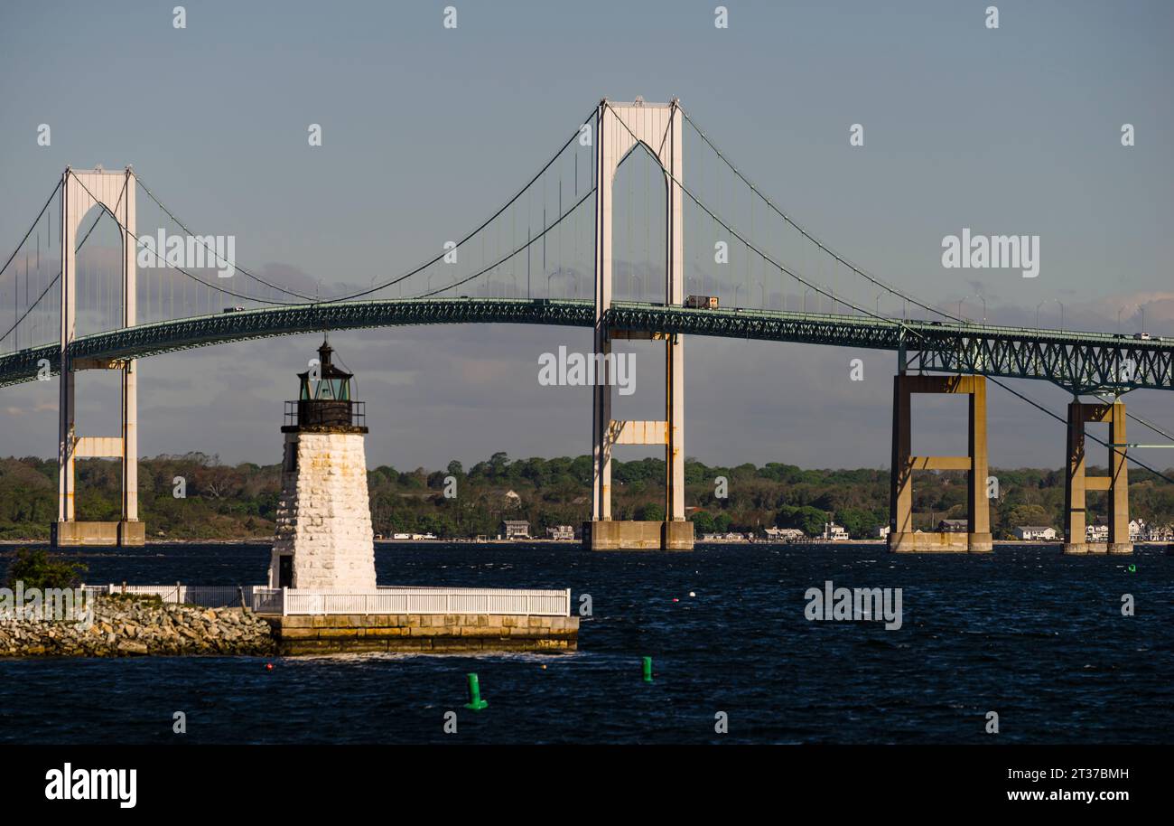 Newport Harbor Light Newport, Rhode Island, USA Stock Photo - Alamy