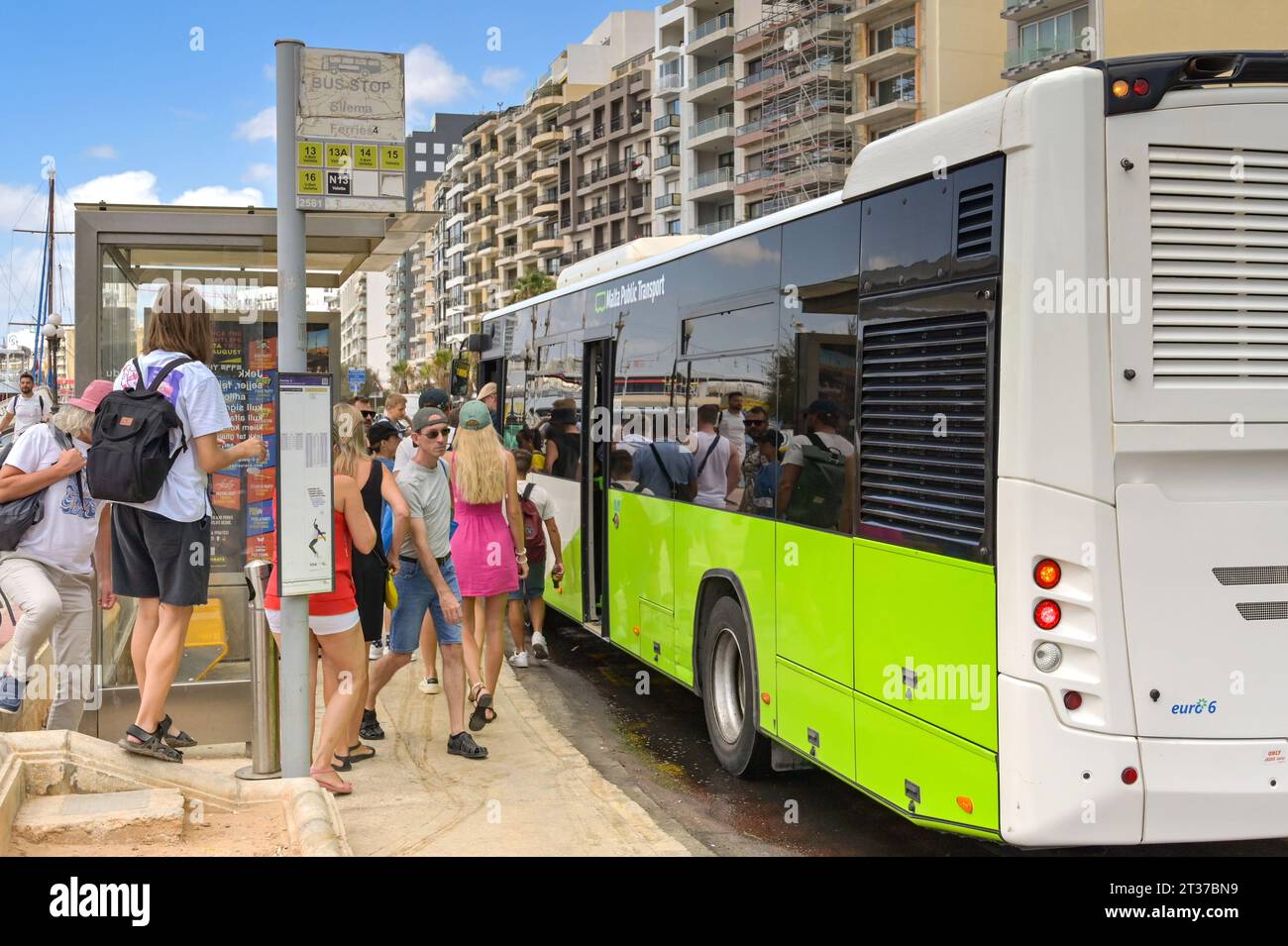 Malta bus stop malta bus hi-res stock photography and images - Alamy