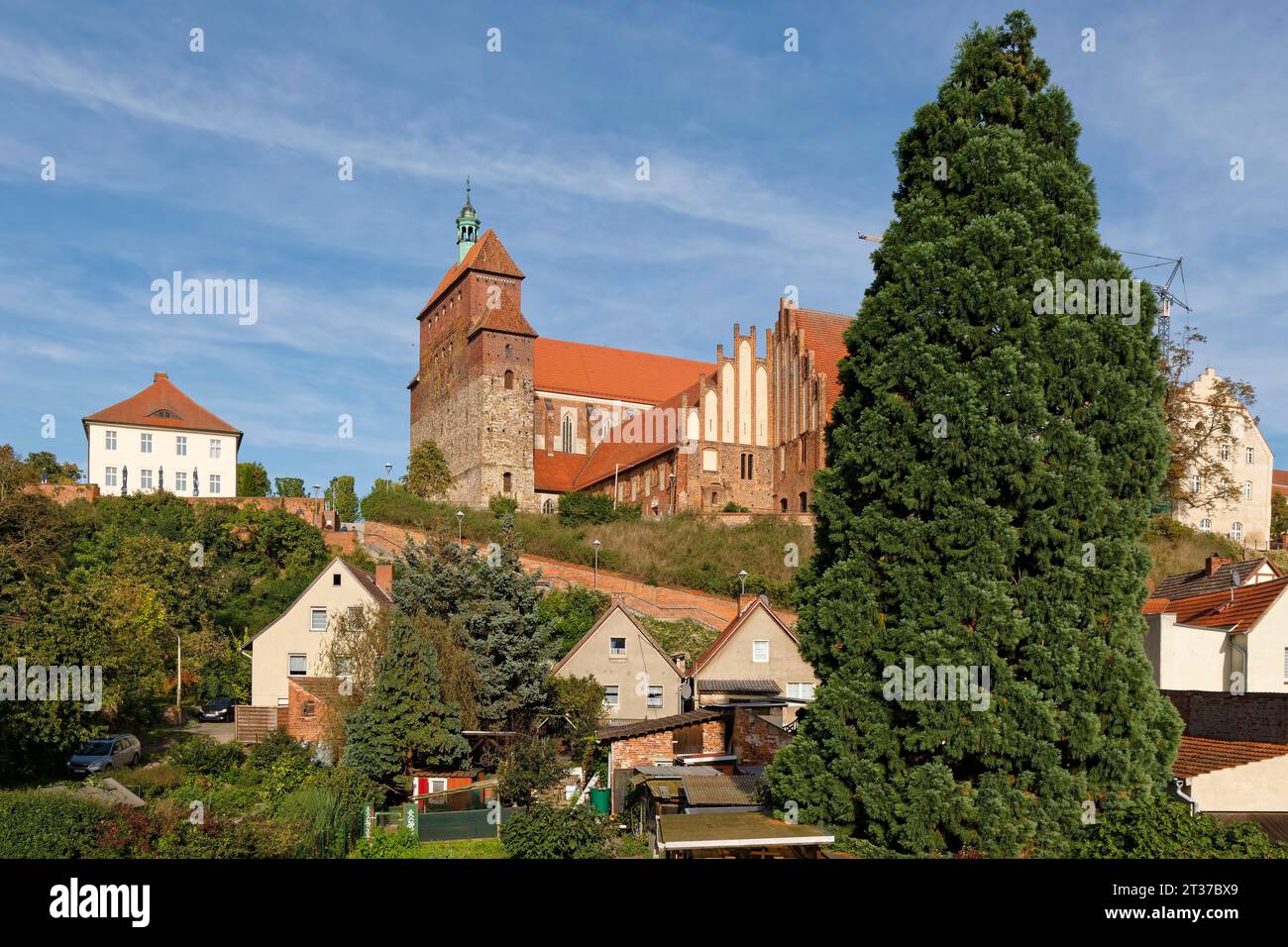 Havelberg Cathedral of Saint Mary, including residential buildings, in ...