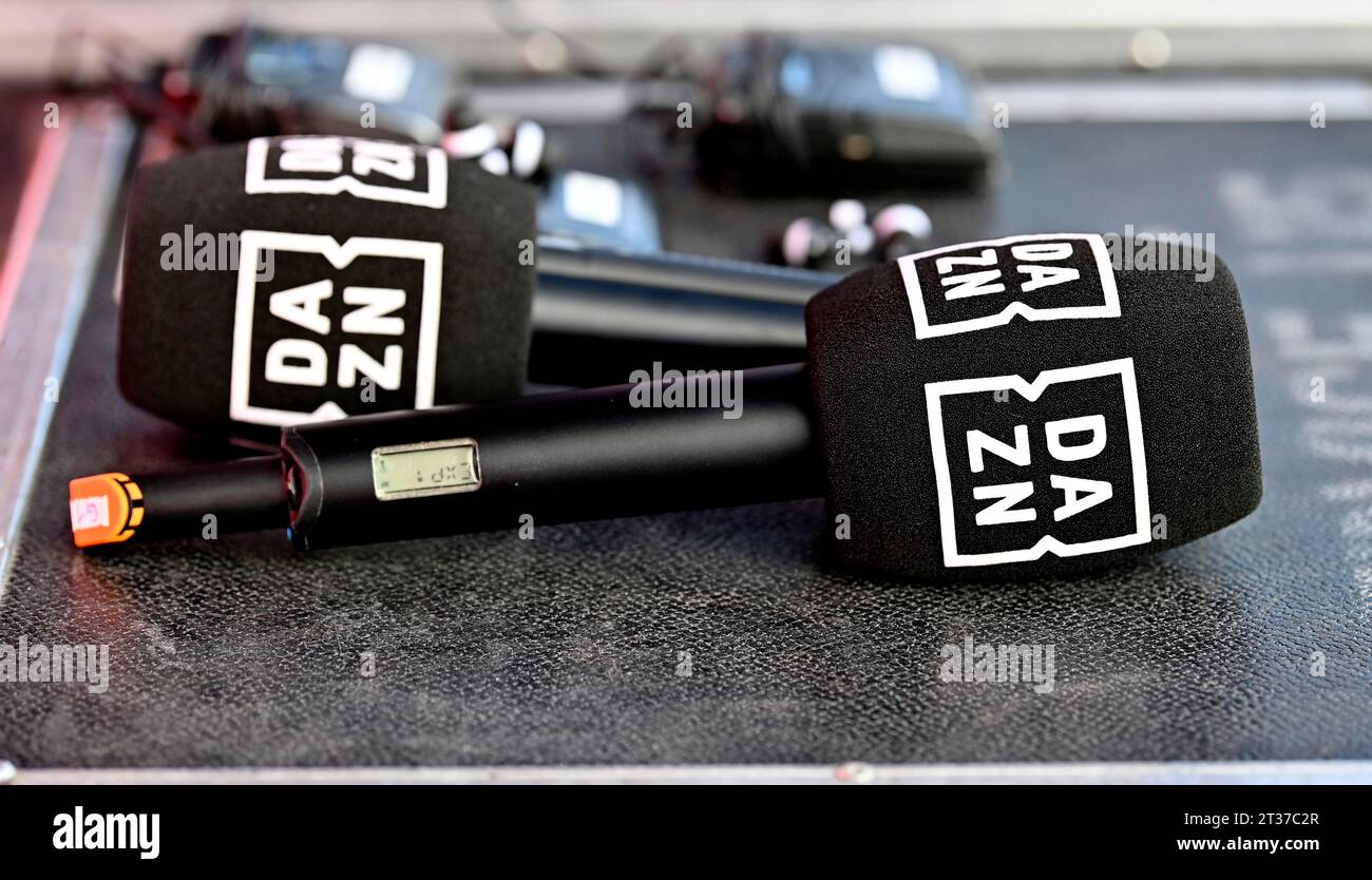 Dazn microphone hi-res stock photography and images - Alamy