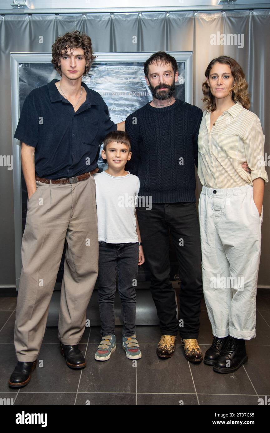 Paris, France. 23rd Oct, 2023. Vassili Schneider, Gabriel Pavie, Adrien ...