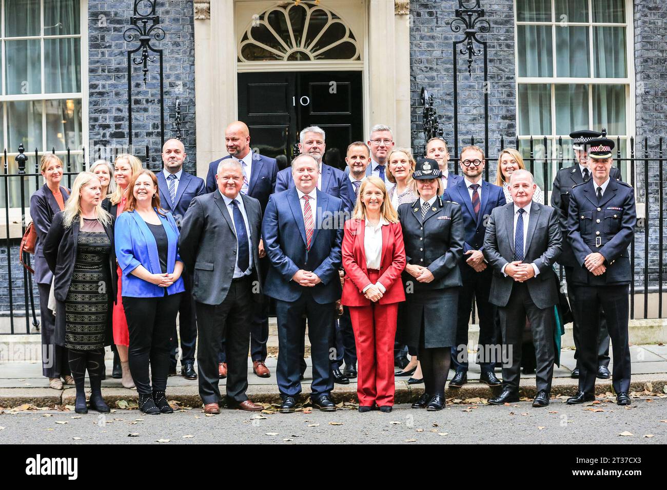 London, UK. 23rd Oct, 2023. Representatives of the police force and ...