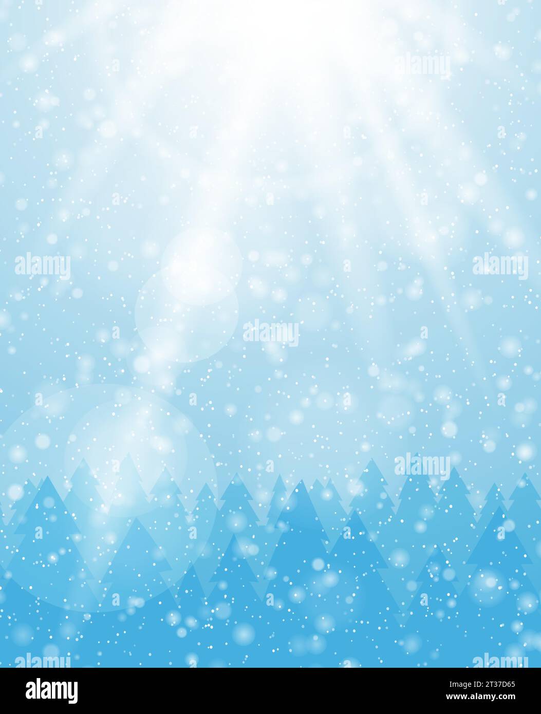 Vector snowfall background. Winter snowy landscape Stock Vector Image ...