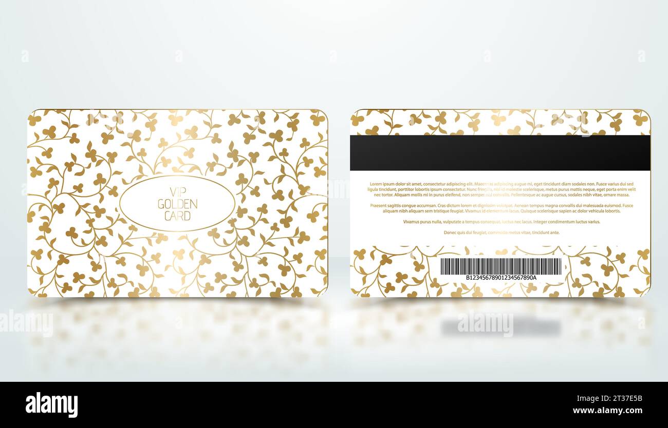 Luxury loyalty card template hi-res stock photography and images - Alamy