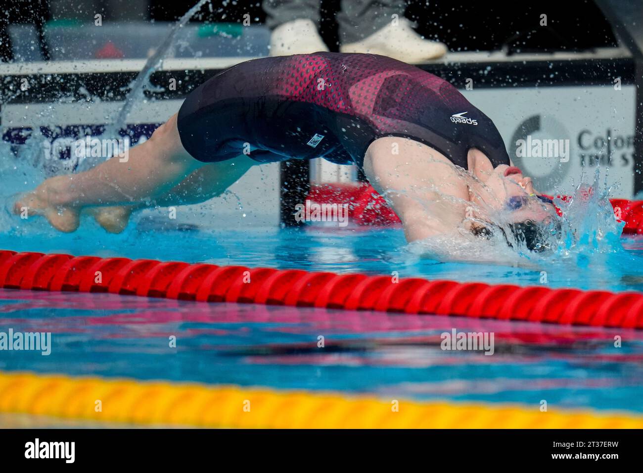 Josephine Fuller of the United States starts the women's 100-meters ...
