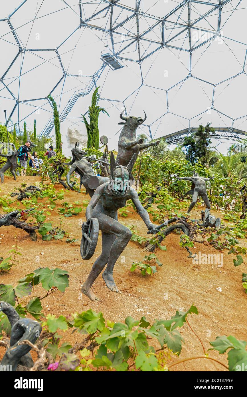 The Rites of Dionysus sculptures inside the Mediterranean Biome at the ...