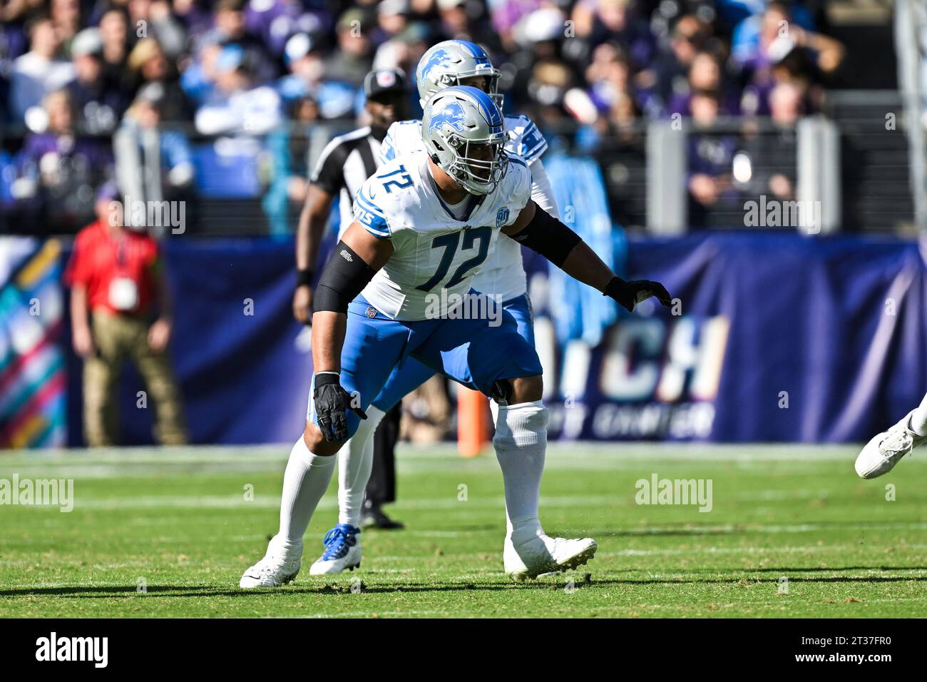 Detroit Lions guard Halapoulivaati Vaitai (72) in action during the ...