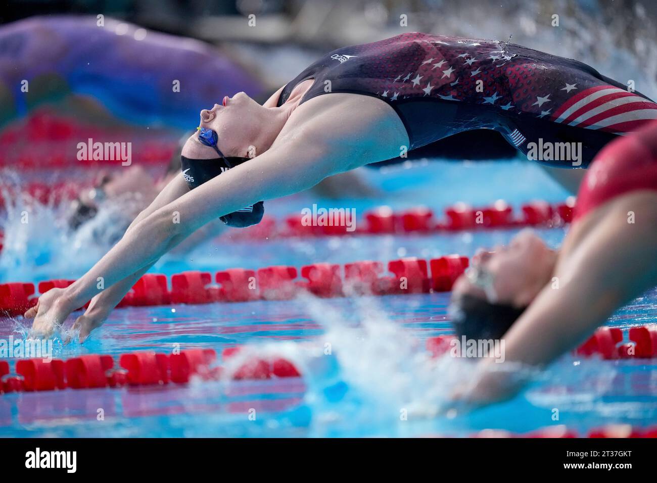 Josephine Fuller of the United States starts the women's 100-meters ...
