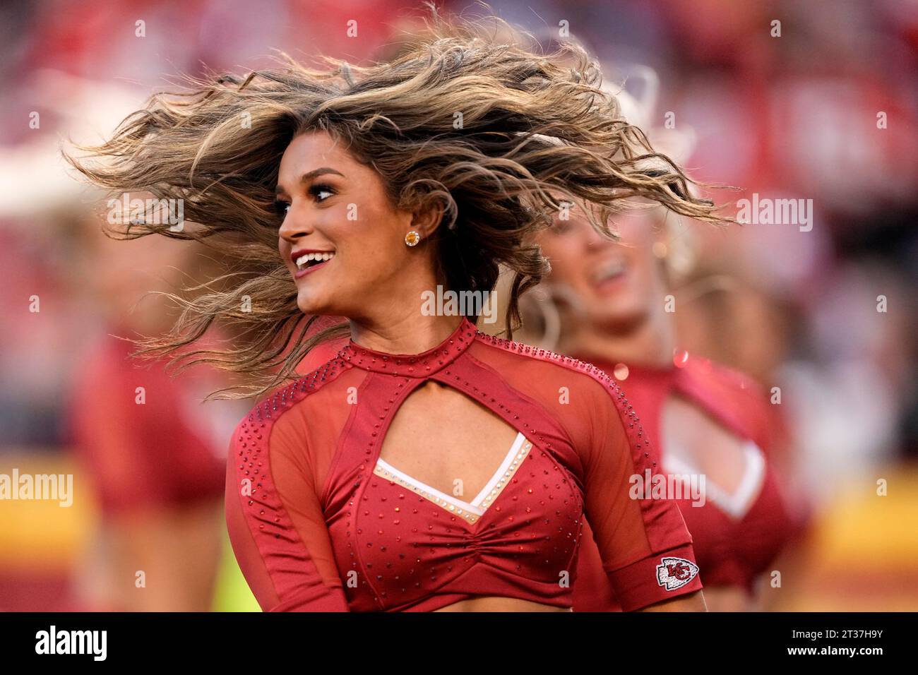Kansas City Chiefs cheerleaders perform during the second half of an ...