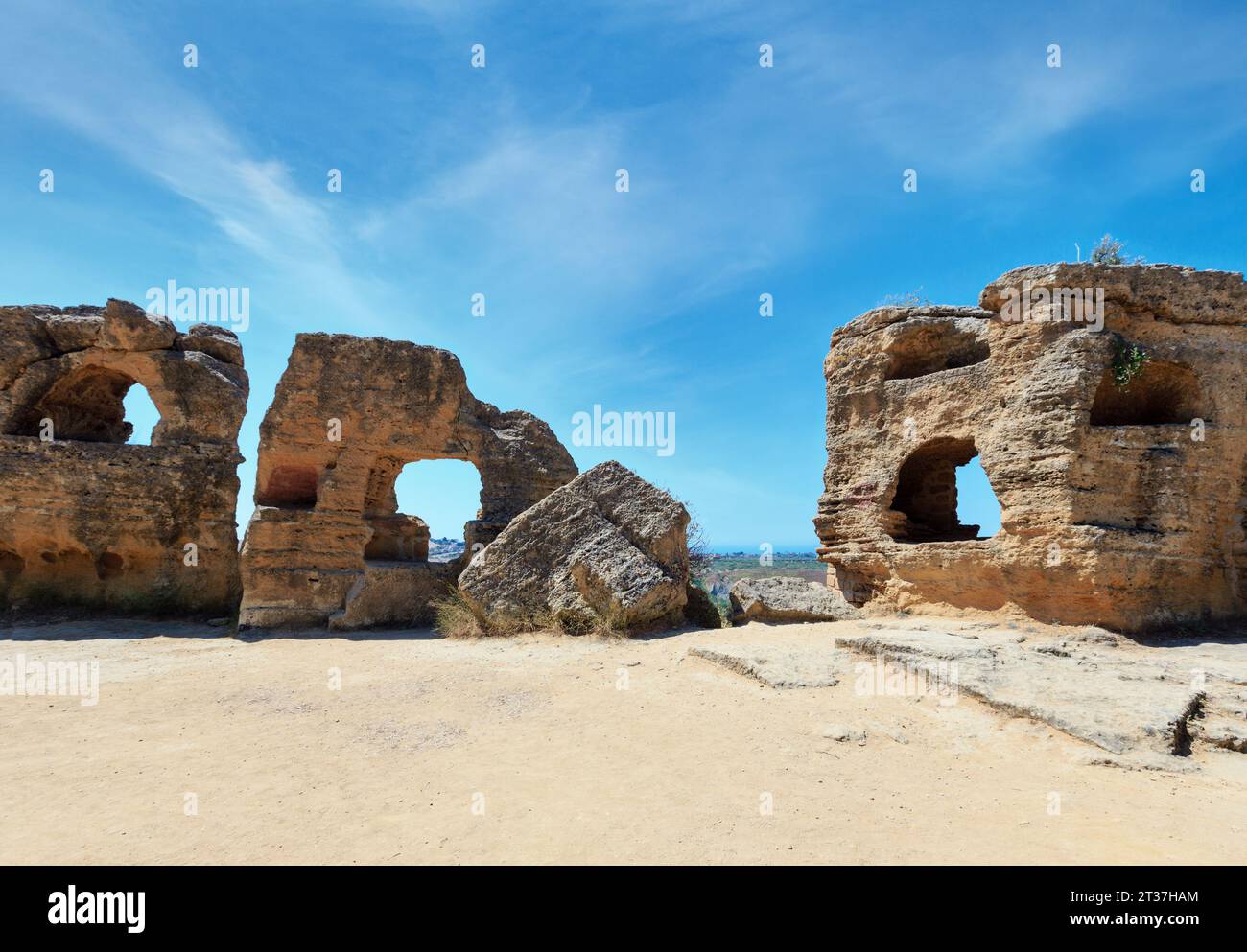 Famous ancient ruins in Valley of Temples, Agrigento, Sicily, Italy ...