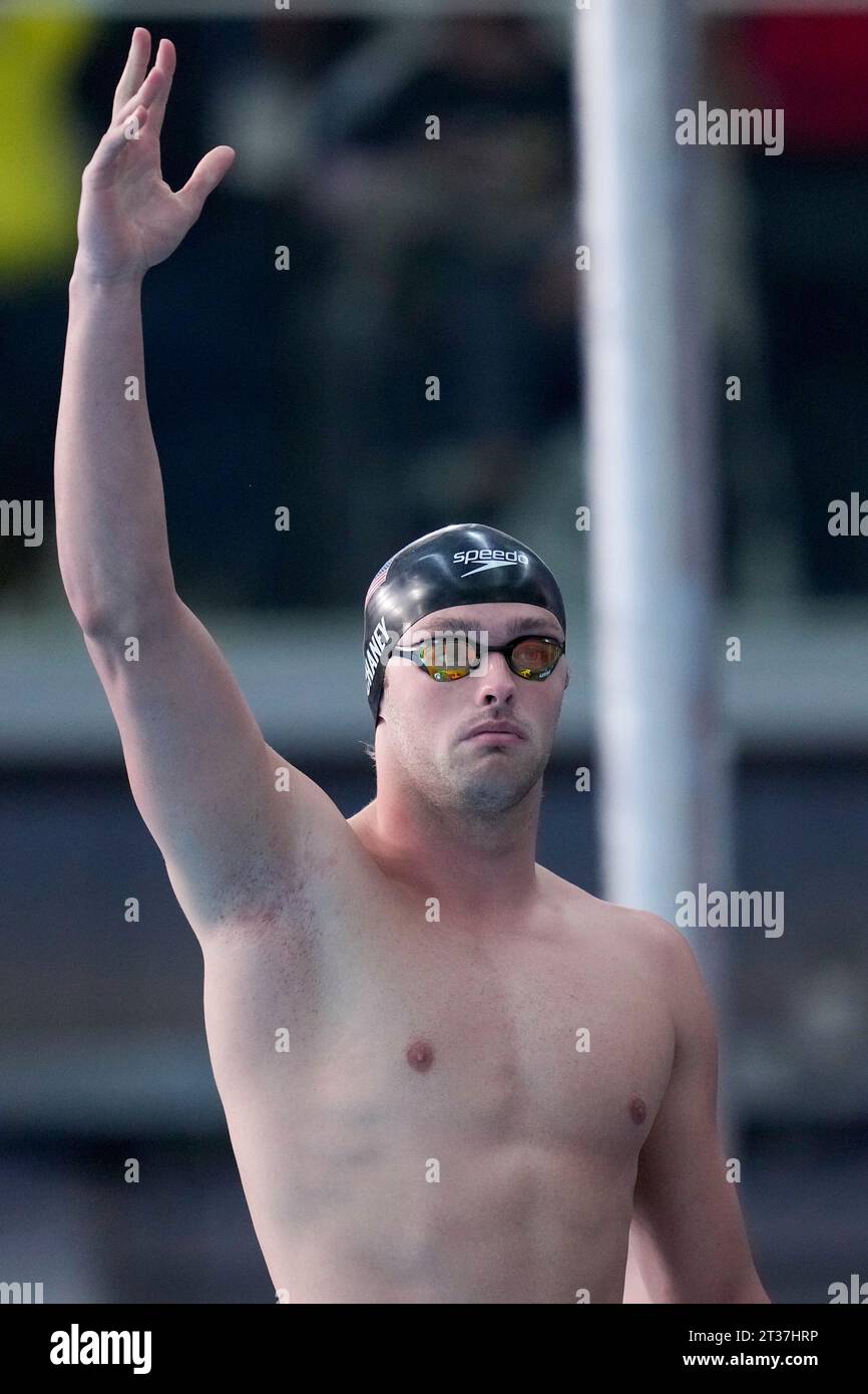 Adam Chaney of the United States celebrates after winning the gold ...